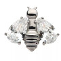Custom Order Titanium Gemmed Bumble Bee End