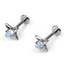 Steel North Star Labret: For Conch, Helix, Lobe, Tragus