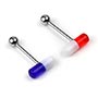Red Or Blue Pill Straight Barbell: Steel Tongue Piercing