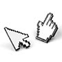 Stainless Steel Enamel Mouse Cursor Pin Accessories