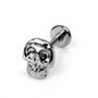 Titanium Skull Labret For Tragus, Helix, Labret Piercings