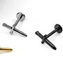 Titanium Steel Sword Labret For Helix, Lobe, Tragus Piercing