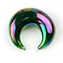 Glass Oil Slick Pinchers For Stretched Lobe Septum Piercings