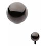 Custom Order Black Pvd Titanium Internally Threaded Ball End