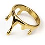 Steel Molten Drip Ring - Stainless Steel Finger-ring