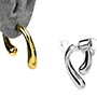 Stainless Steel Rivulet Drip Earrings - Basic Ear Piercing