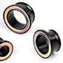 Stretched Lobe Steel Hologram Eyelets With Double Flare
