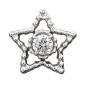 Titanium Threadless Milgrain Edge Star End