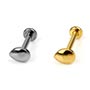 Internally Threaded Titanium Rounded Teardrop Labret