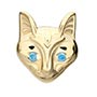 Custom Order 14k Gold Etched Sphynx Cat Threadless End