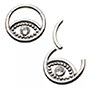 Custom Order Implant Grade Titanium Gemmed Evil Eye Clicker