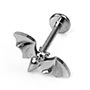 Titanium Threadless Bat Labret For Various Piercings