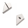 Custom Order Titanium Kite Shaped Stone End