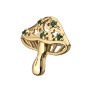 14k Gold Comic Mushroom Threadless End