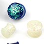 Acrylic Opal Double Flare Plugs