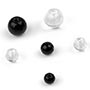 Externally Threaded Acrylic Ball Ends