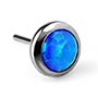 Titanium Gem Threadless Ends With Synthetic Opals