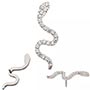 Custom Order Titanium Gem Paved Snake End