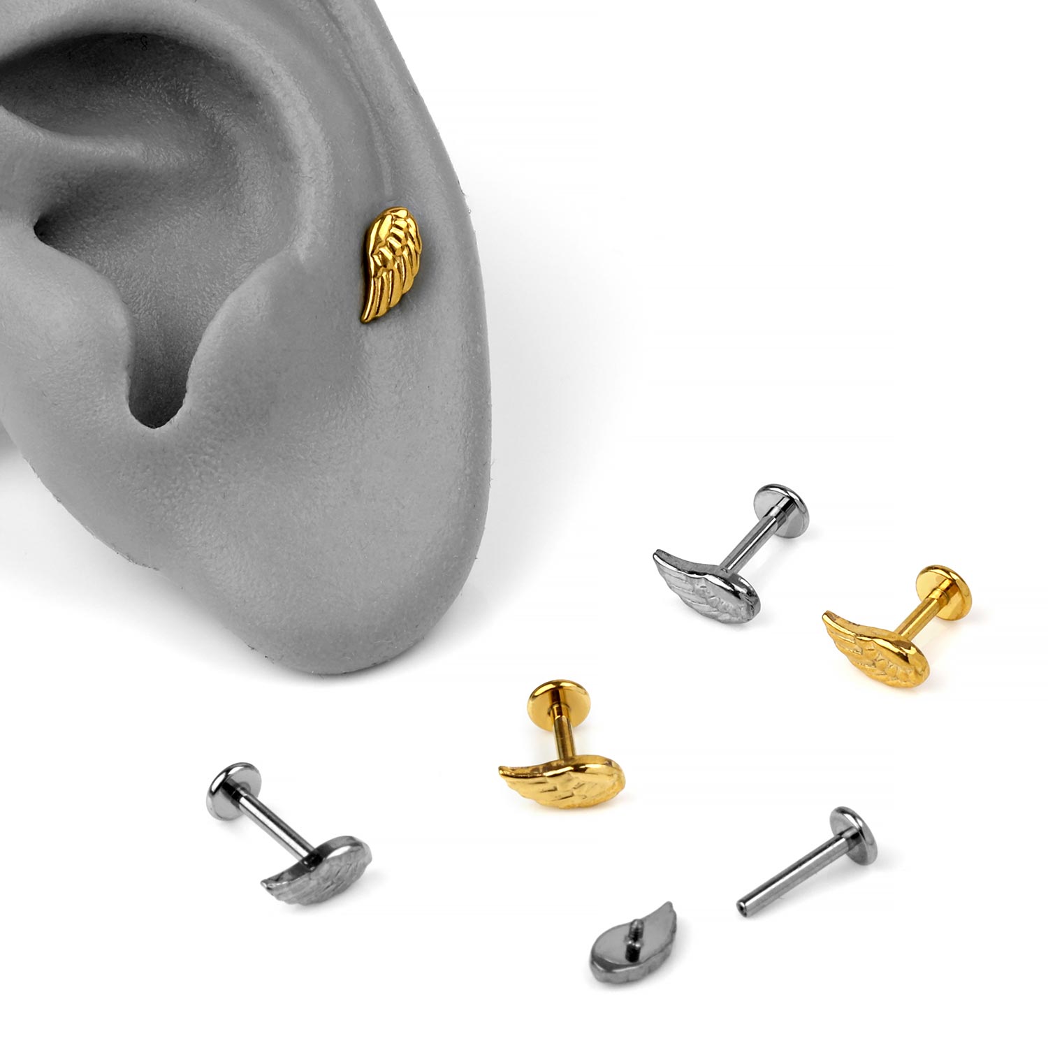 Titanium Angel Wing Labret