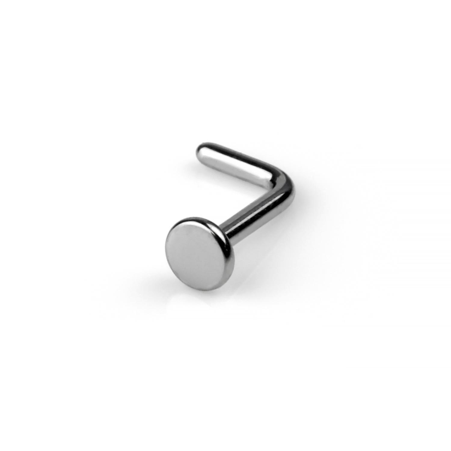 Titanium Disk Straight Nosescrew - Implant Grade