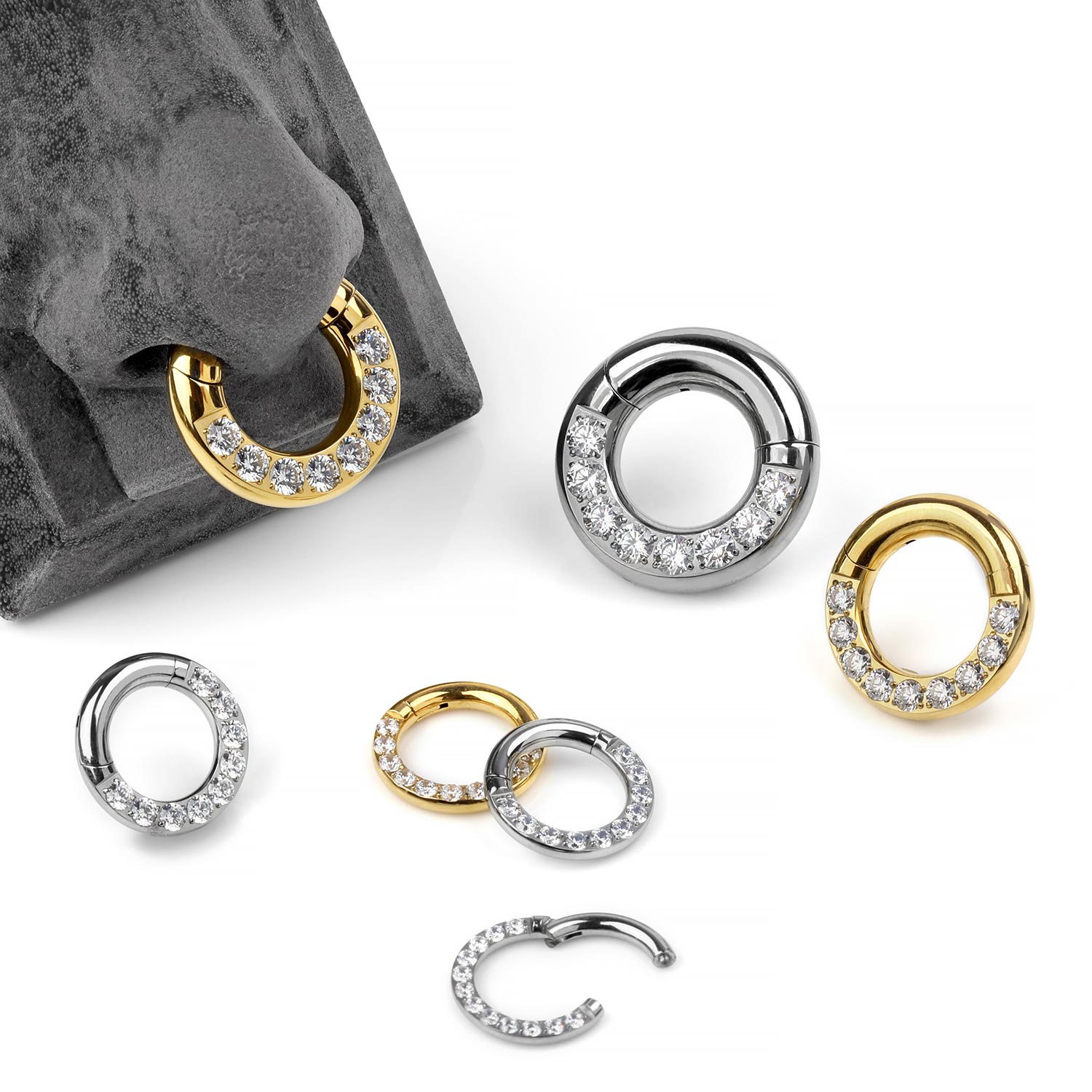 Titanium Gemmed Clickers