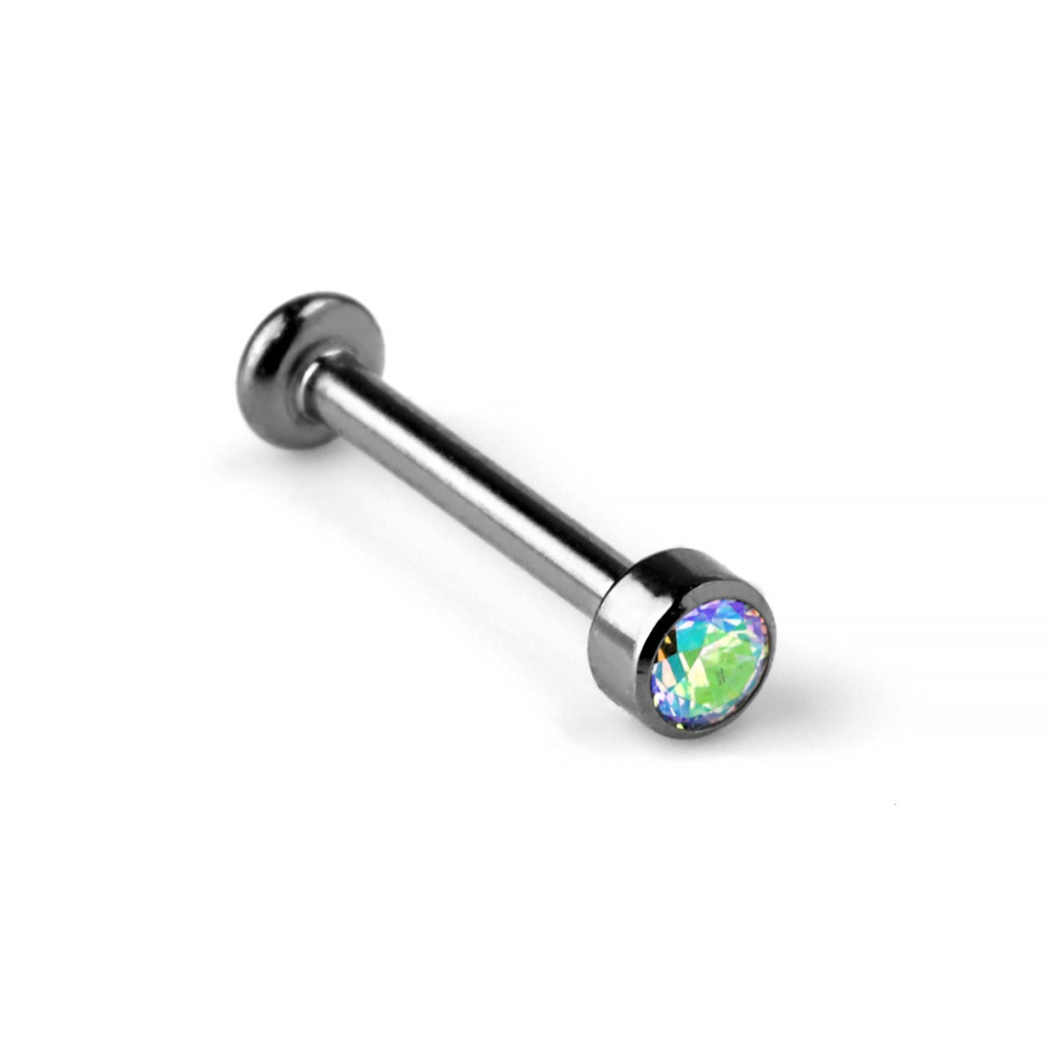 Titanium Labret With Micro Gem For Multiple Piercings
