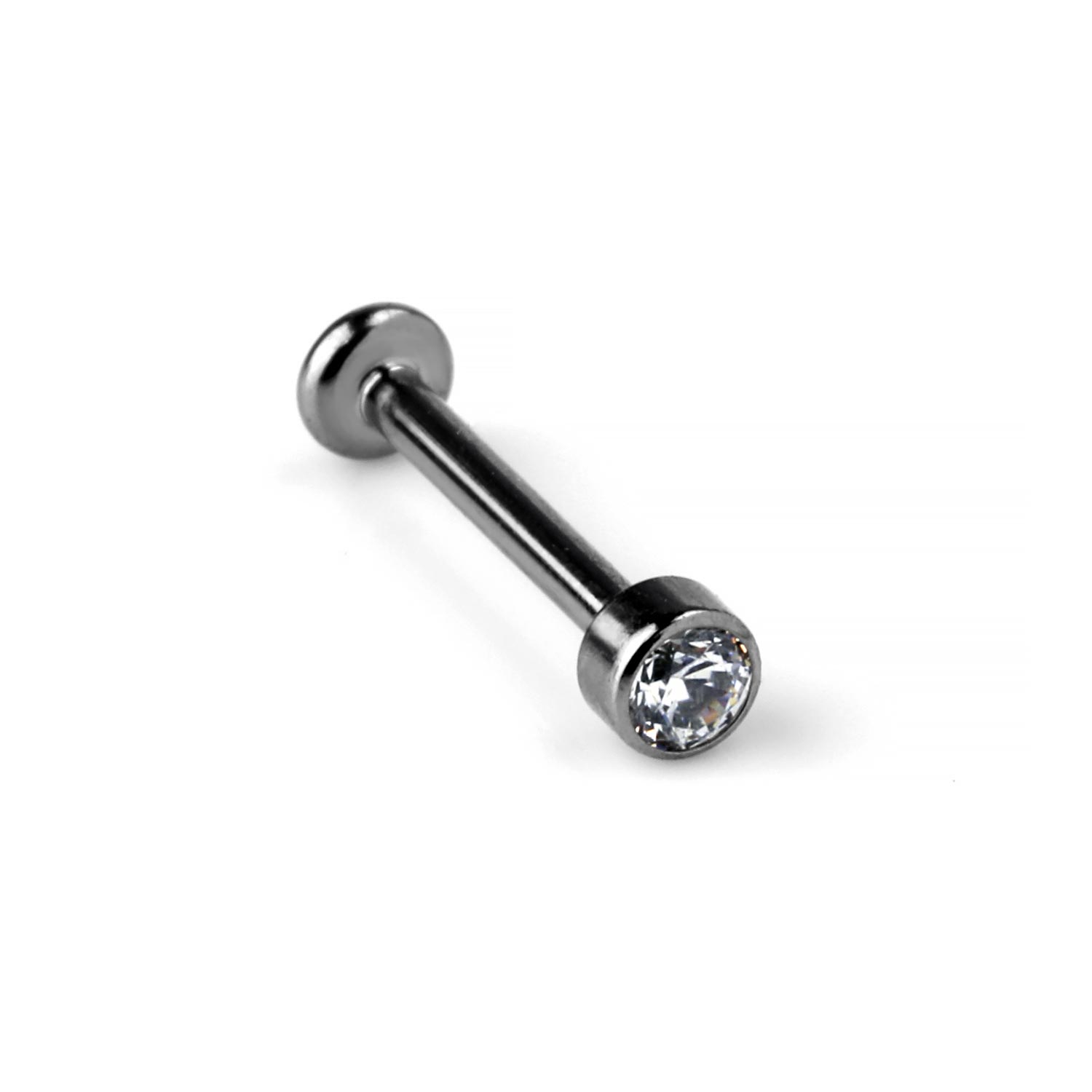Titanium Labret With Micro Gem For Multiple Piercings