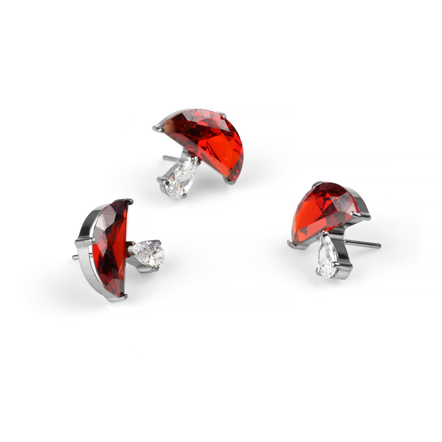 Titanium Gem Mushroom Threadless End