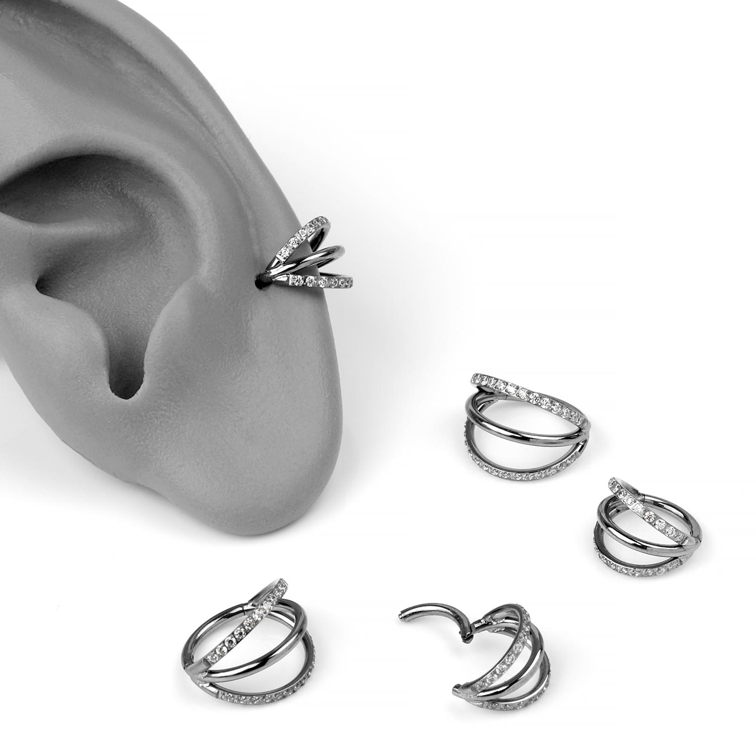 Titanium Gemmed Triple Echo Clicker