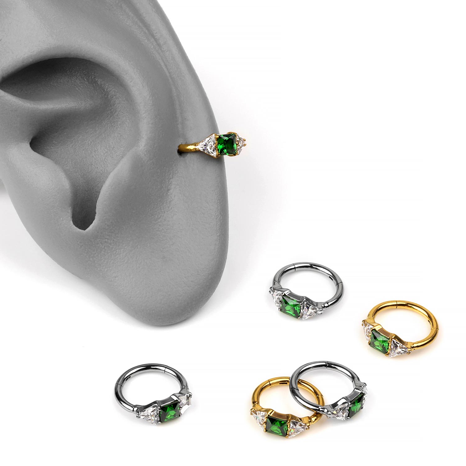 Titanium Emerald Crest Clicker