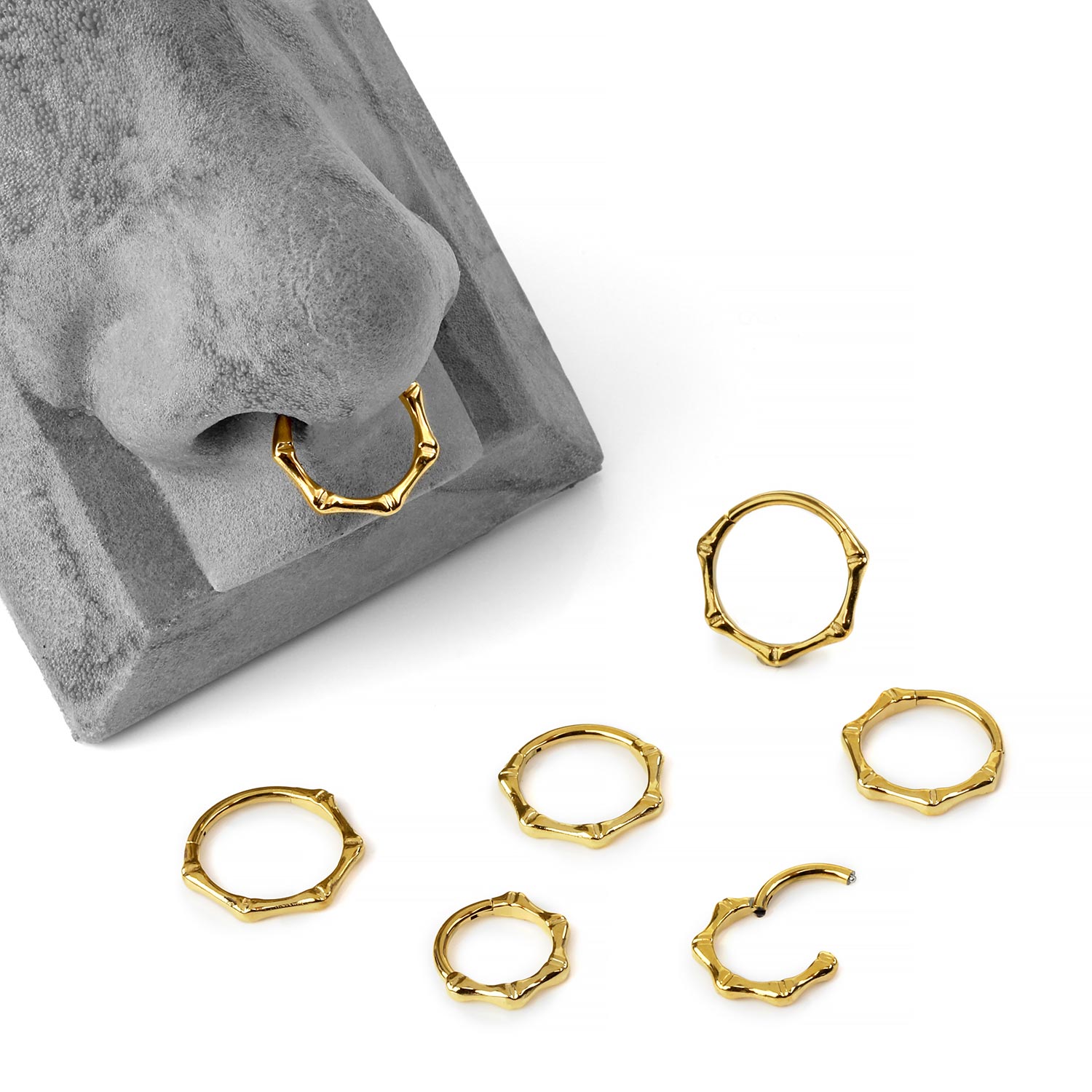 24k Yellow Gold Plated Bone Clicker