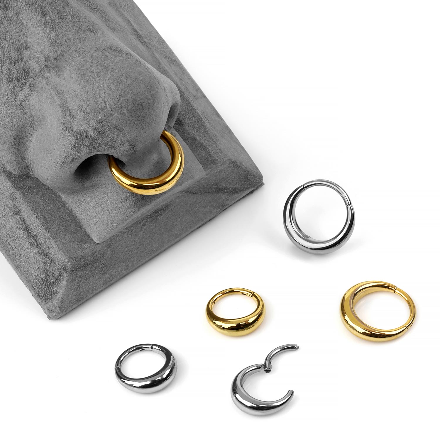 Titanium Swag Clicker For Septum, Helix, And More