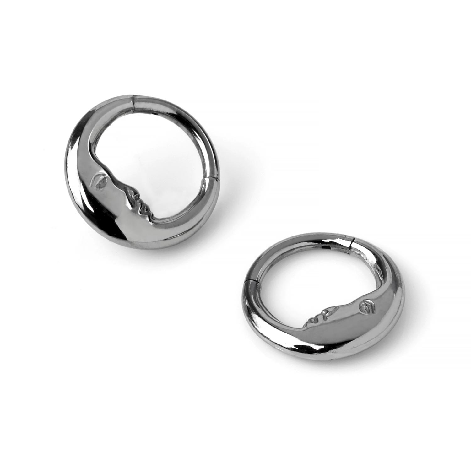 Titanium Man In The Moon Clicker For Various Piercing Types