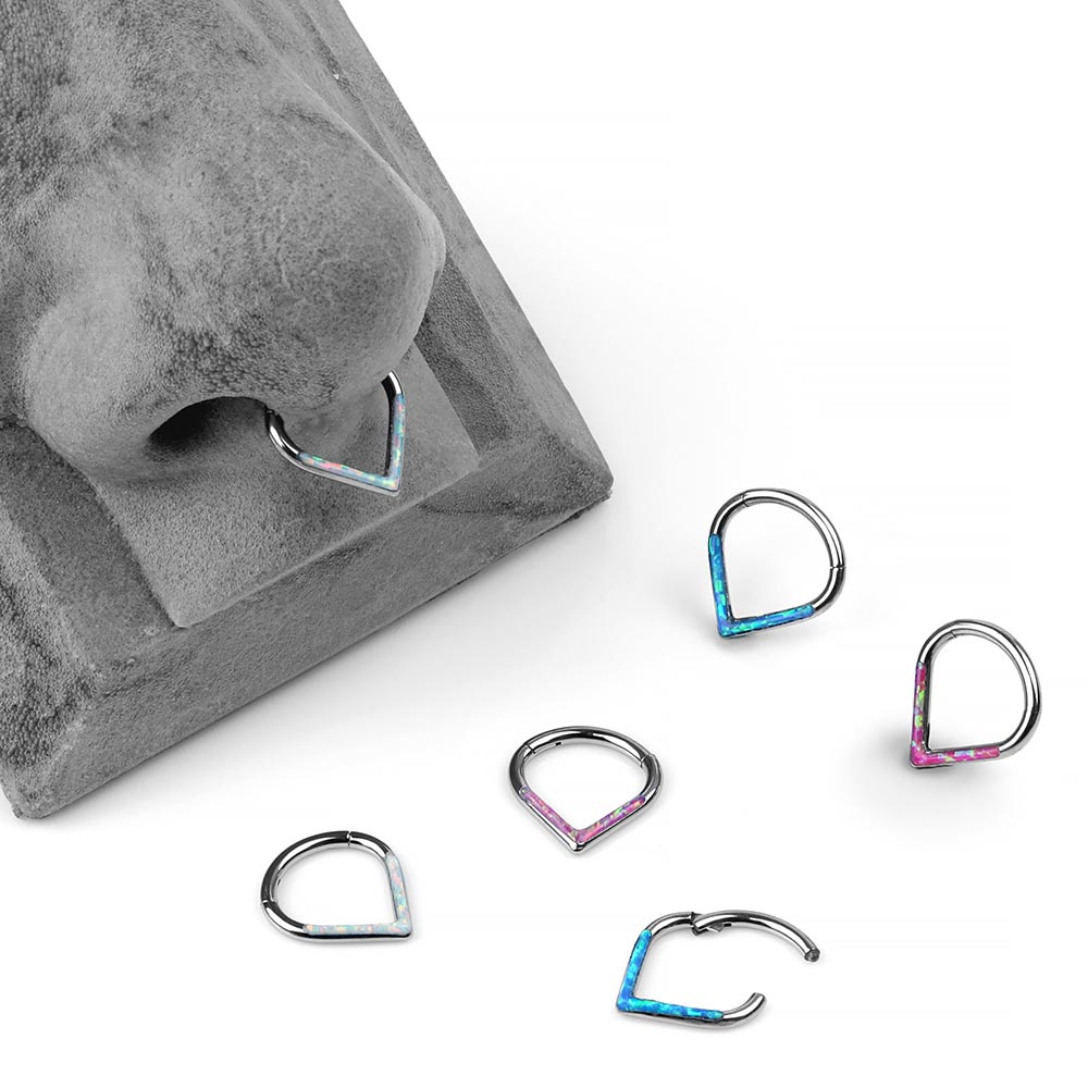 Titanium Opal Teardrop Point Clicker