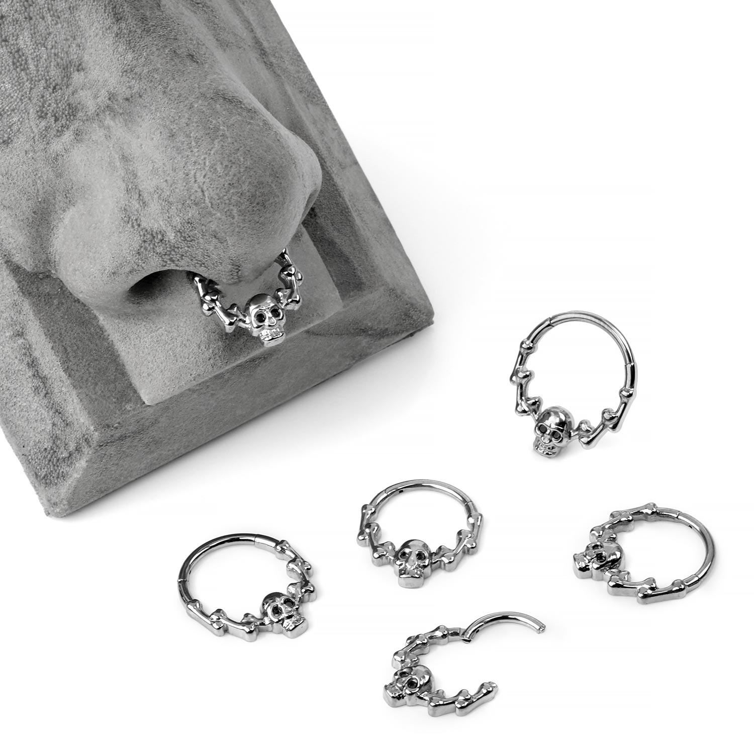 Titanium Skull And Bones Clicker