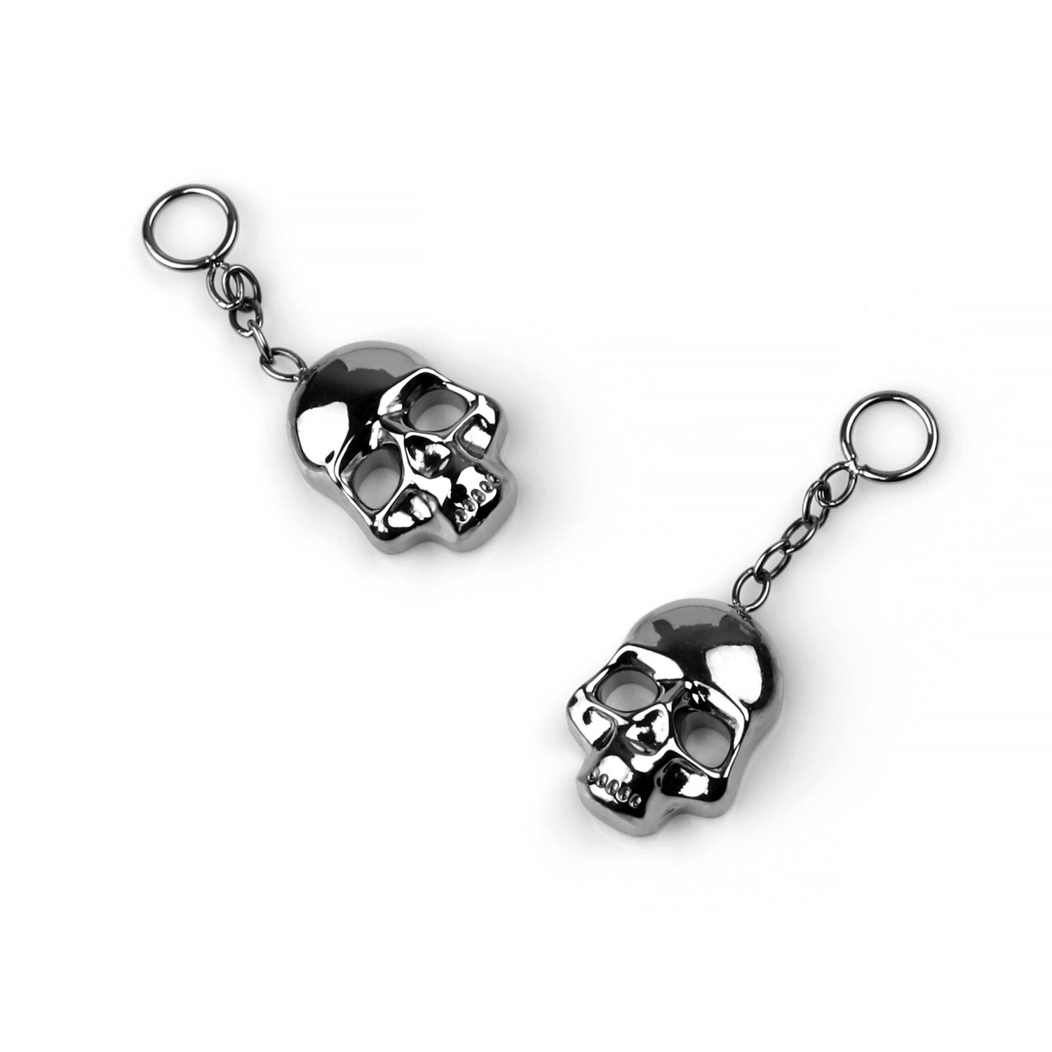 Titanium Skull Dangle Charm