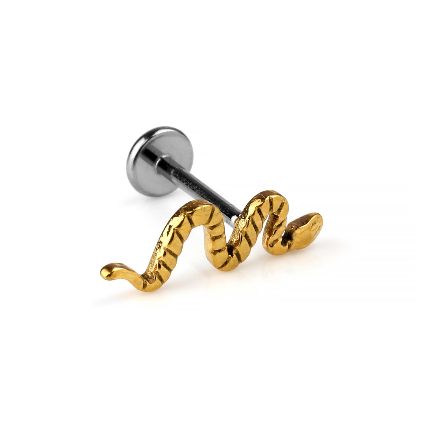 Titanium Threadless Snake Labret