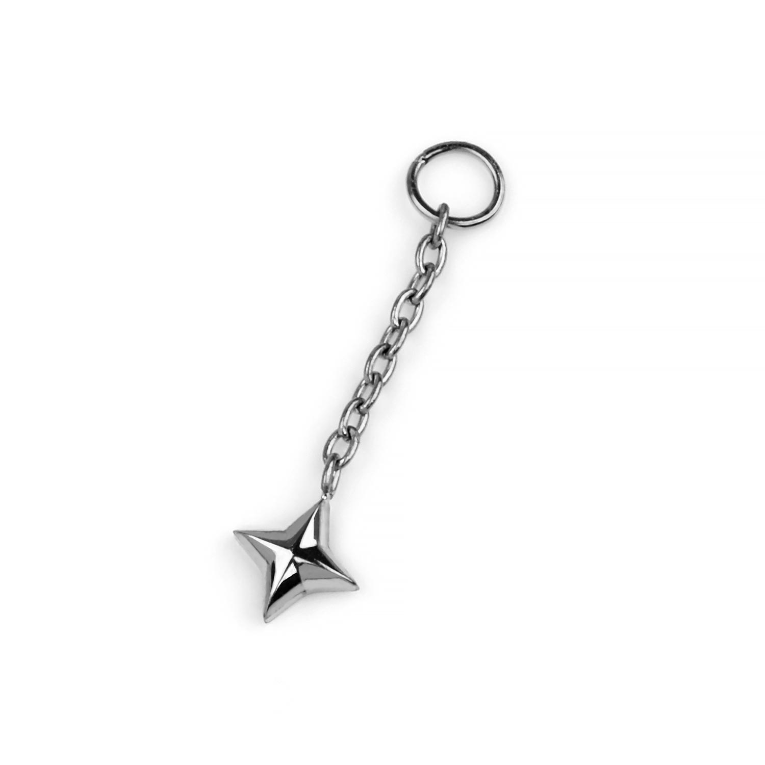 Titanium Star Chain Dangle Charm