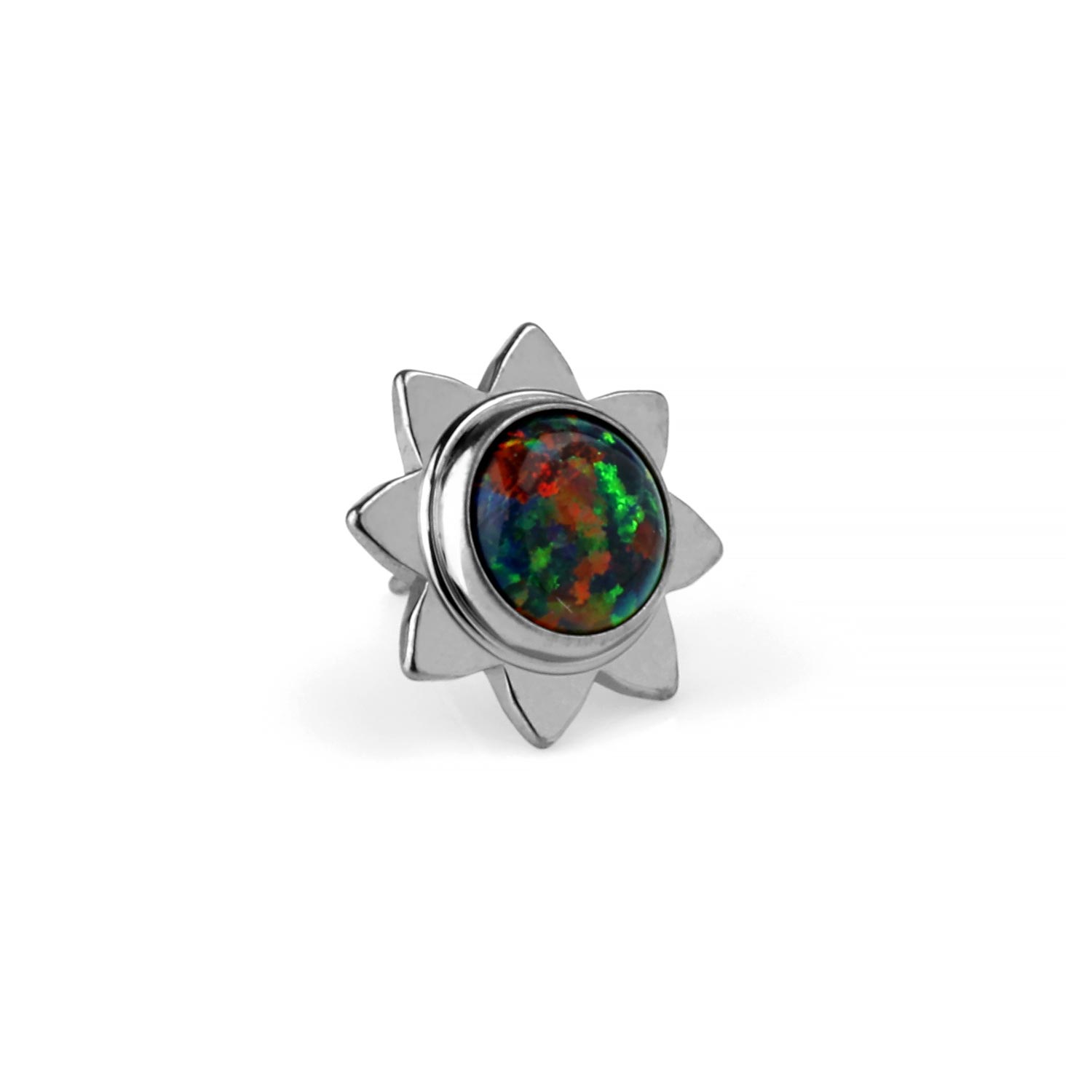 Titanium Sun Cabochon Threadless Ends Guide