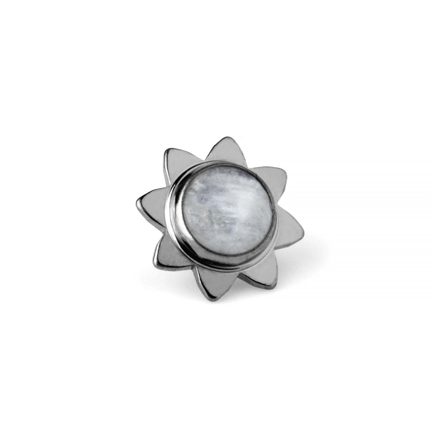 Titanium Sun Cabochon Threadless Ends Guide