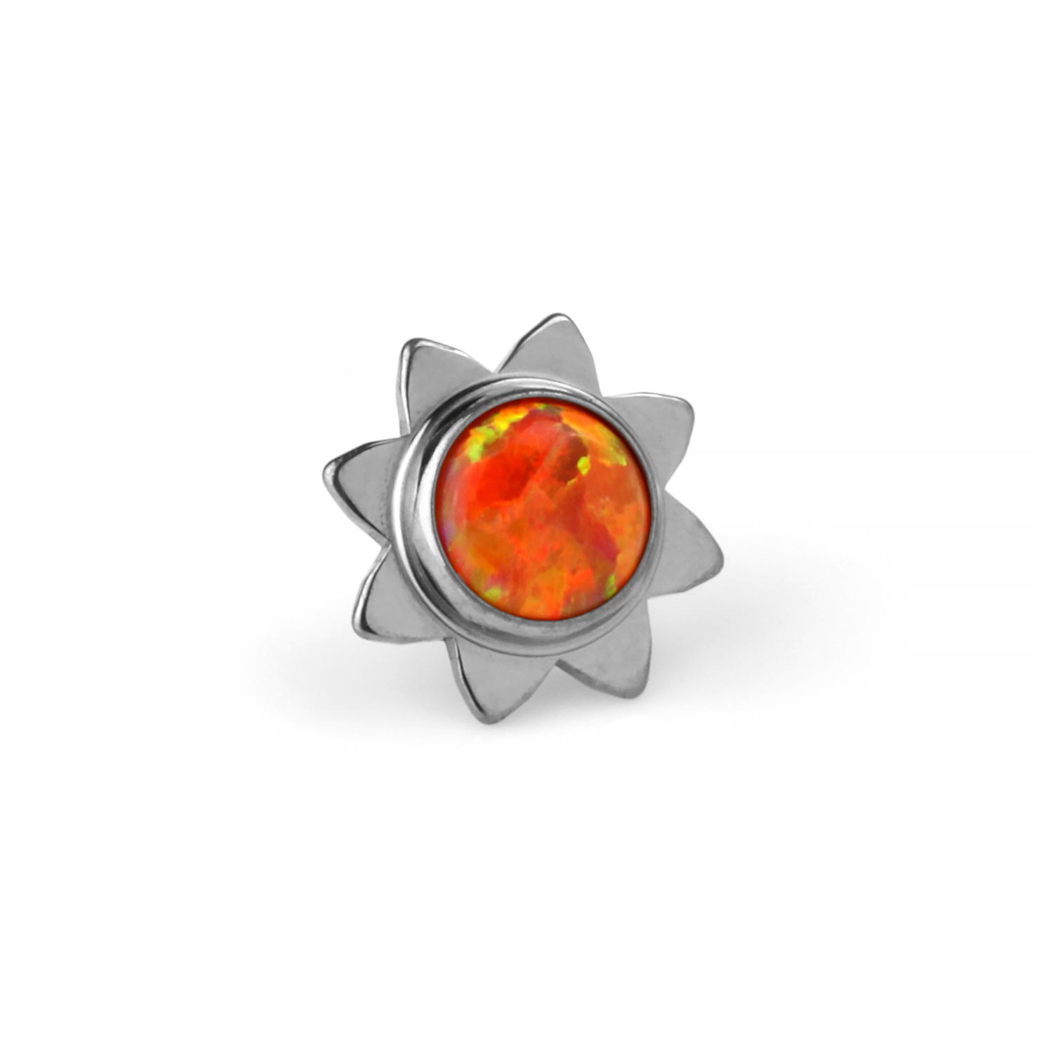 Titanium Sun Cabochon Threadless Ends Guide