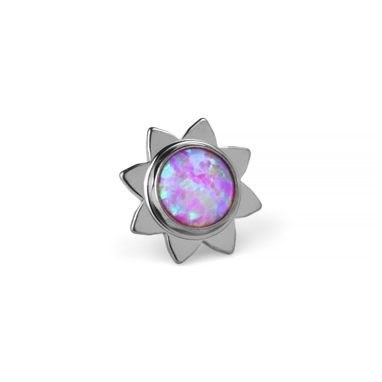 Titanium Sun Cabochon Threadless Ends Guide