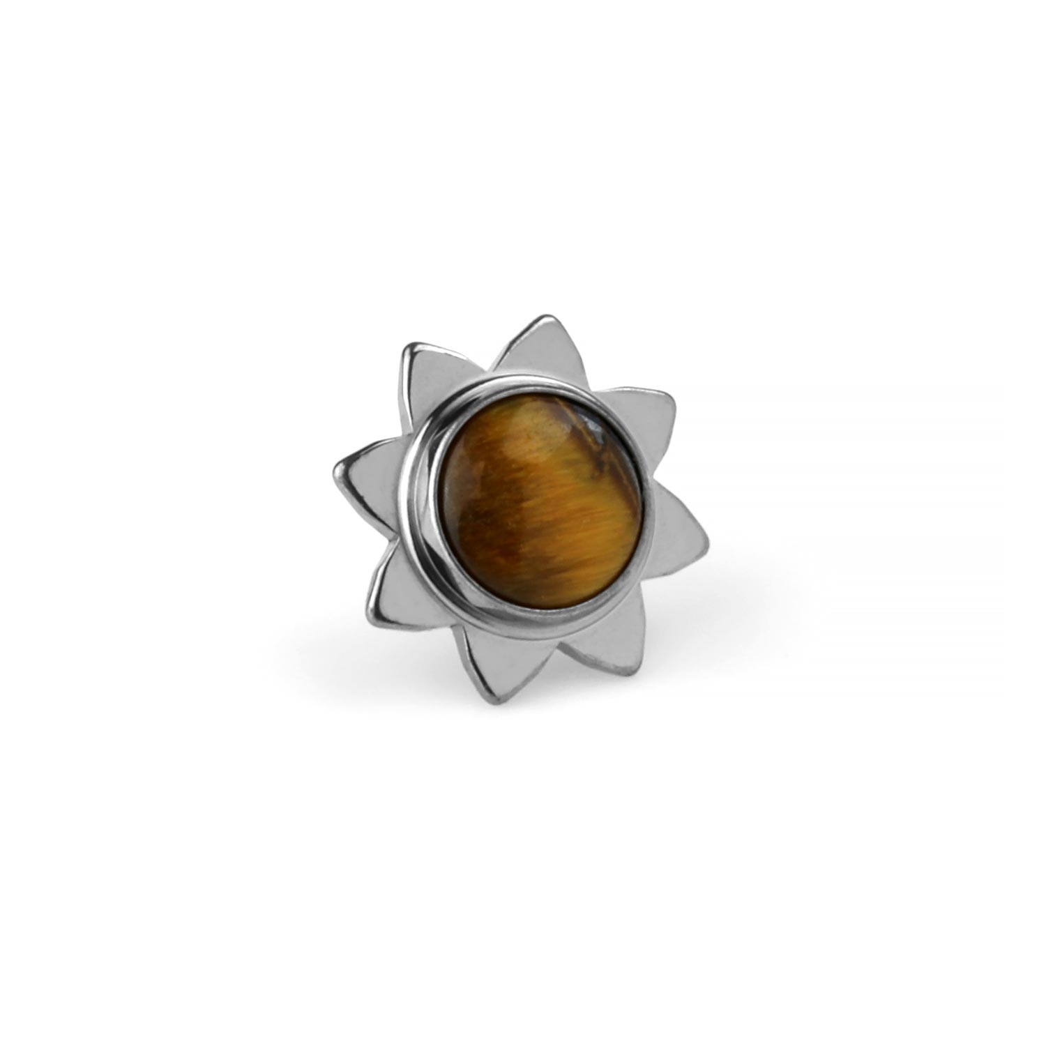 Titanium Sun Cabochon Threadless Ends Guide
