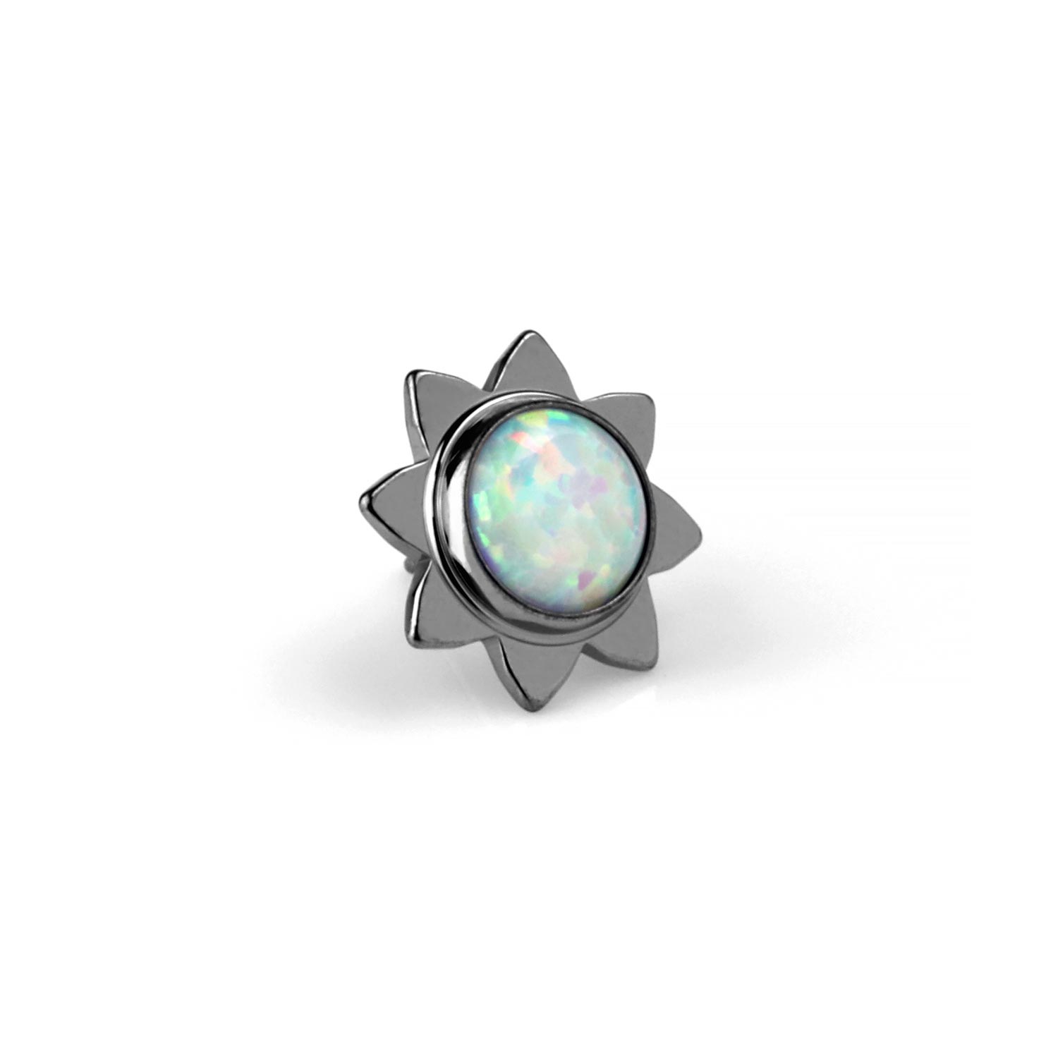 Titanium Sun Cabochon Threadless Ends Guide