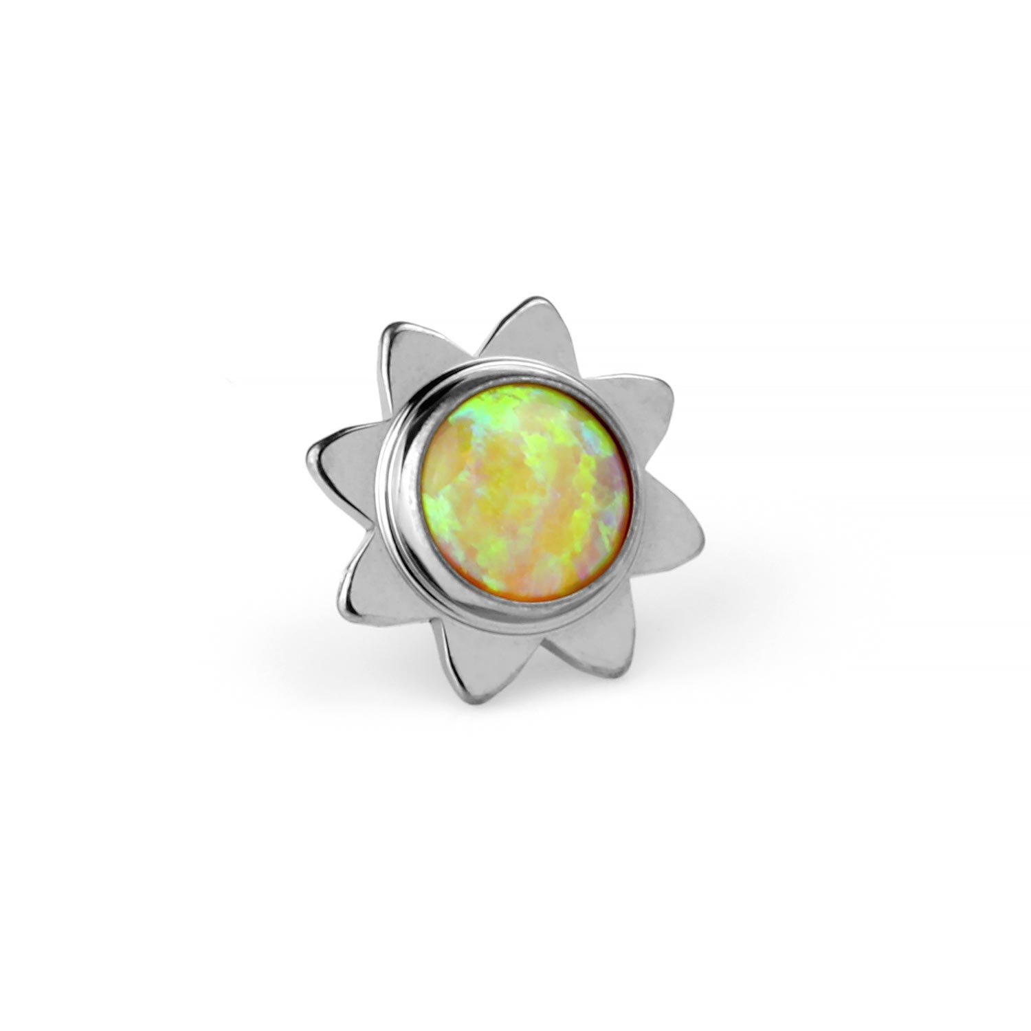 Titanium Sun Cabochon Threadless Ends Guide