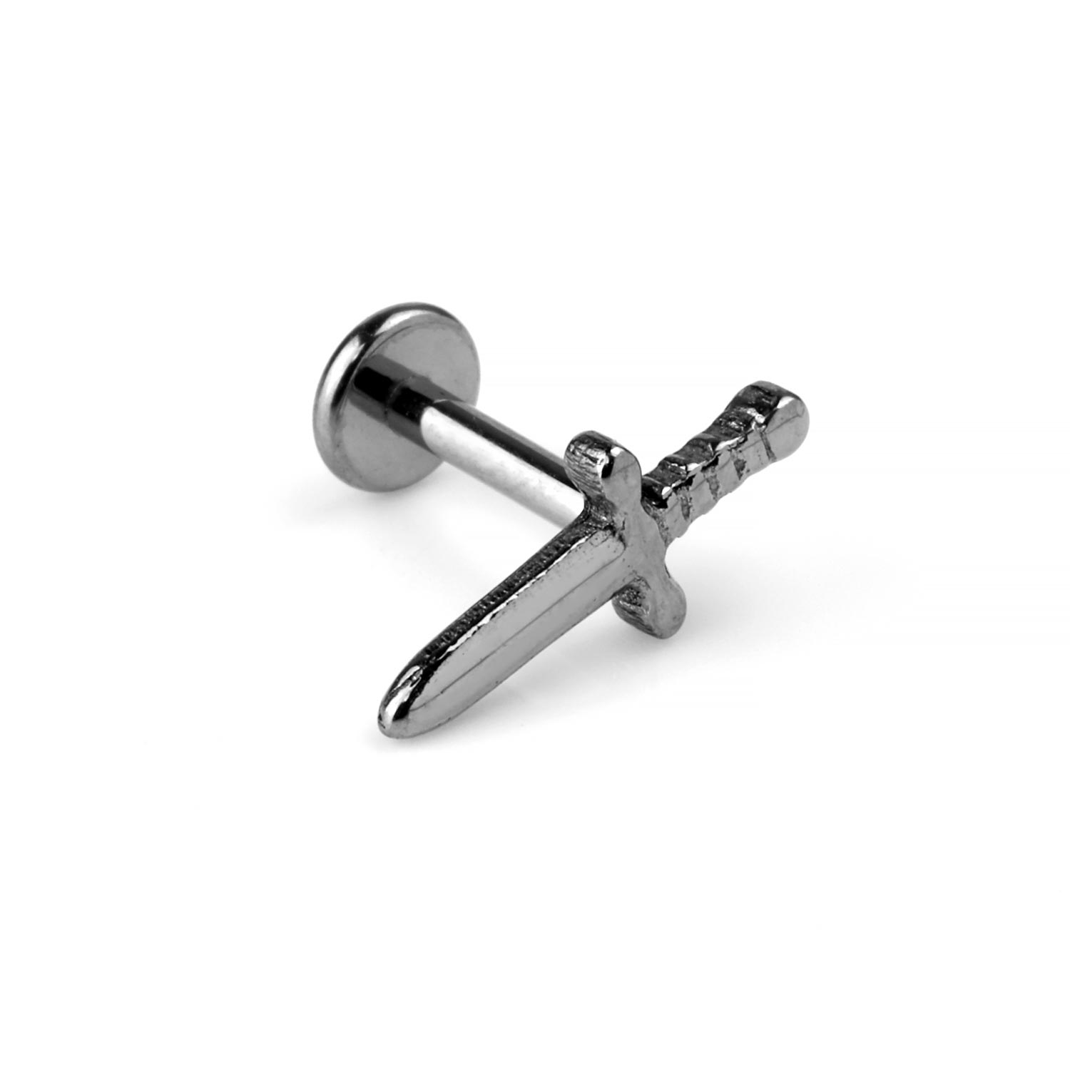 Titanium Steel Sword Labret For Helix, Lobe, Tragus Piercing
