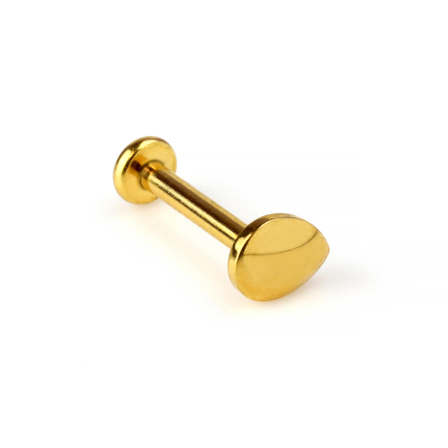 Internally Threaded Titanium Rounded Teardrop Labret