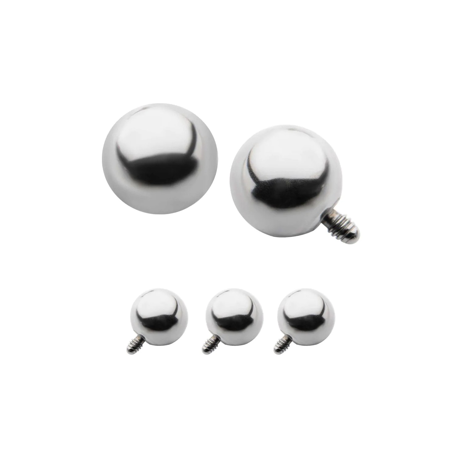 Custom Order Titanium Ball Threaded End