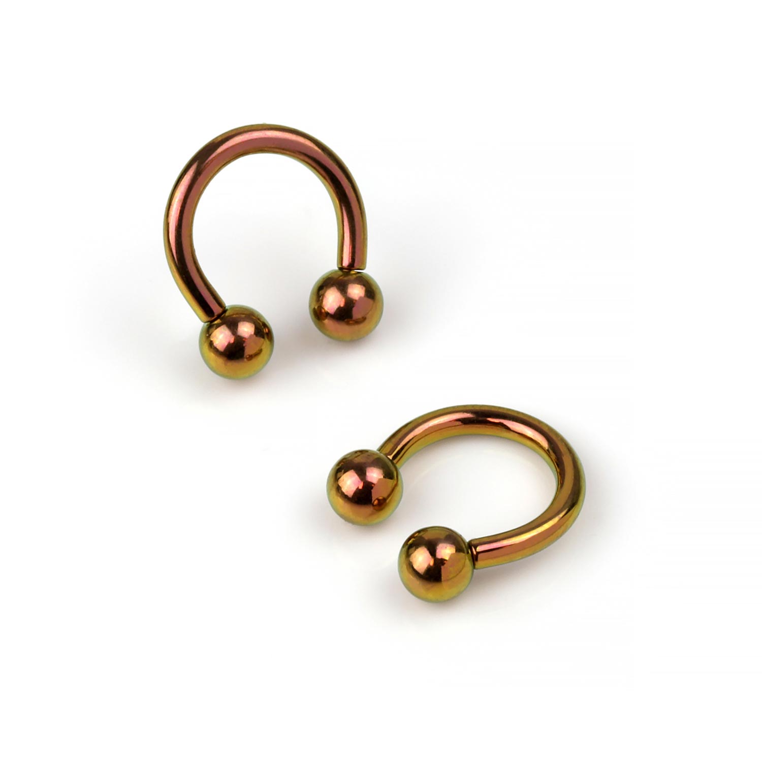 Titanium Threadless Circular Barbell With Ball Ends